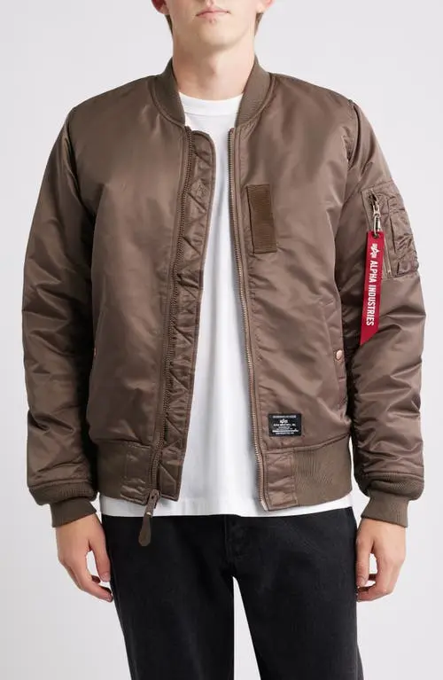 Alpha Industries Ma-1 Mod Flight Jacket In Coyote Brown - 55% Off